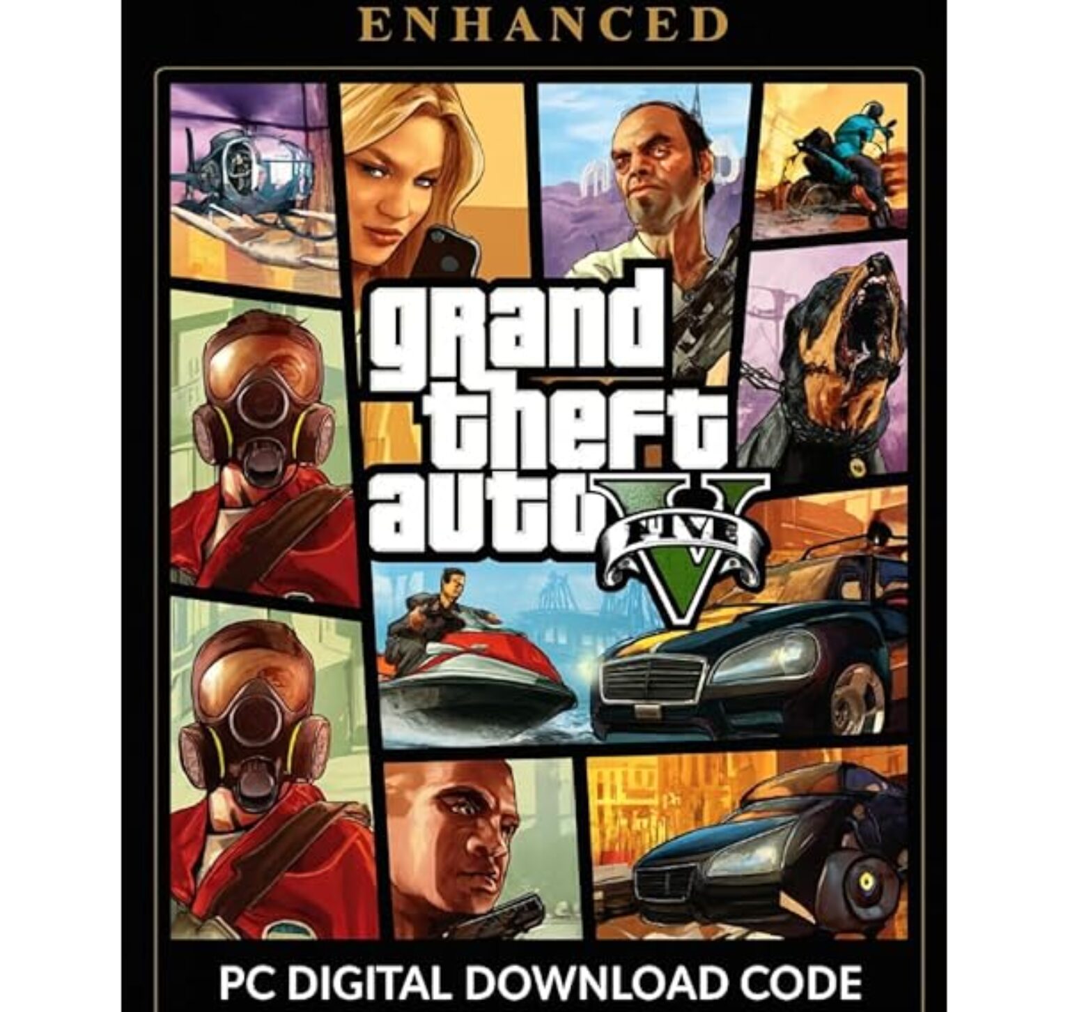 Grand Theft Auto V Enhanced (PC) Rockstar Games Launcher - Digital Key ...